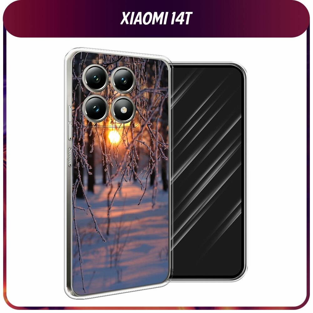 Силиконовый чехол на Xiaomi 14T / Сяоми 14T с принтом Зима 7