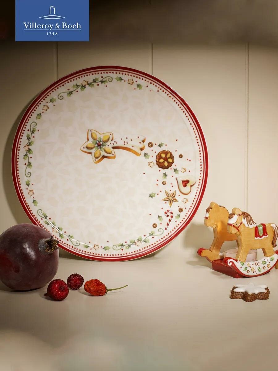 Тарелка новогодняя 22 см, Winter Bakery Delight, Villeroy & Boch, Премиум-Фарфор