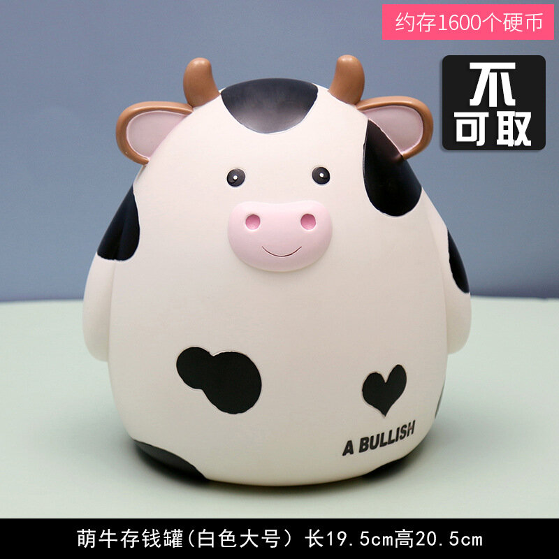 Милый маленький коровий копилка настольный орнамент креативный подарок для детей копилка рекламный подарок виниловая копилка для денег