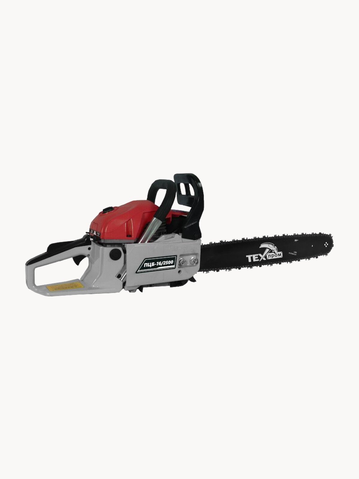 Пила цепная бензиновая "Техпром" ПЦБ-16/2500 серия PROMO, 2500вт/3,4 лс, шина 40см/16 дюймов, бензопила для дачи и сада