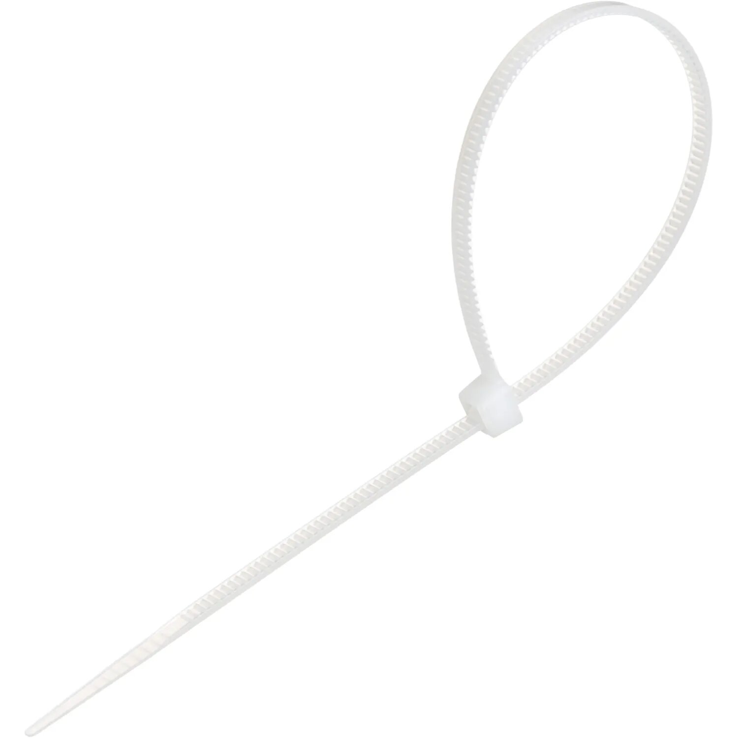 Стяжка (хомут) 200 мм x 3.6 мм, Bigtech BT-CT-200-36-W, нейлон, бел,100 шт/уп