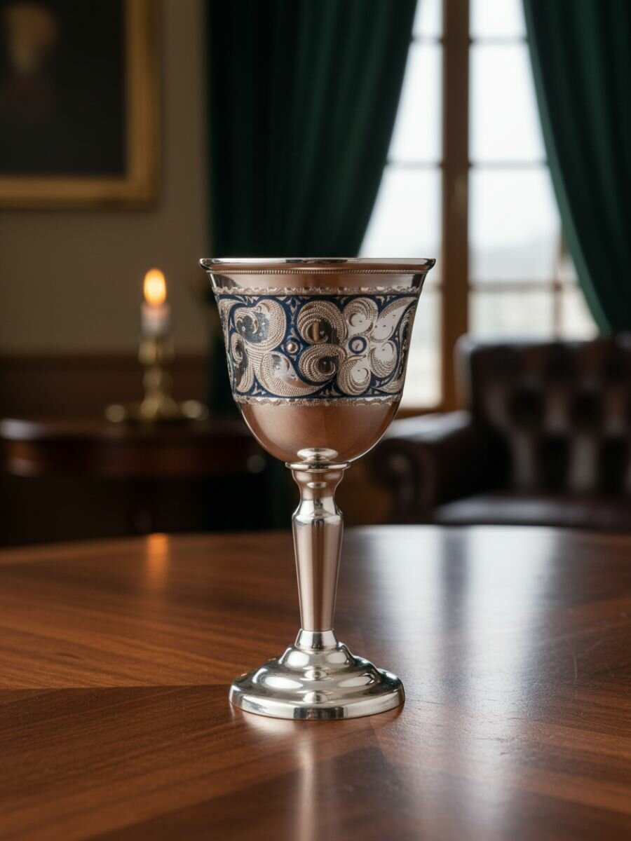 Рюмка из серебра 875 пробы. А31