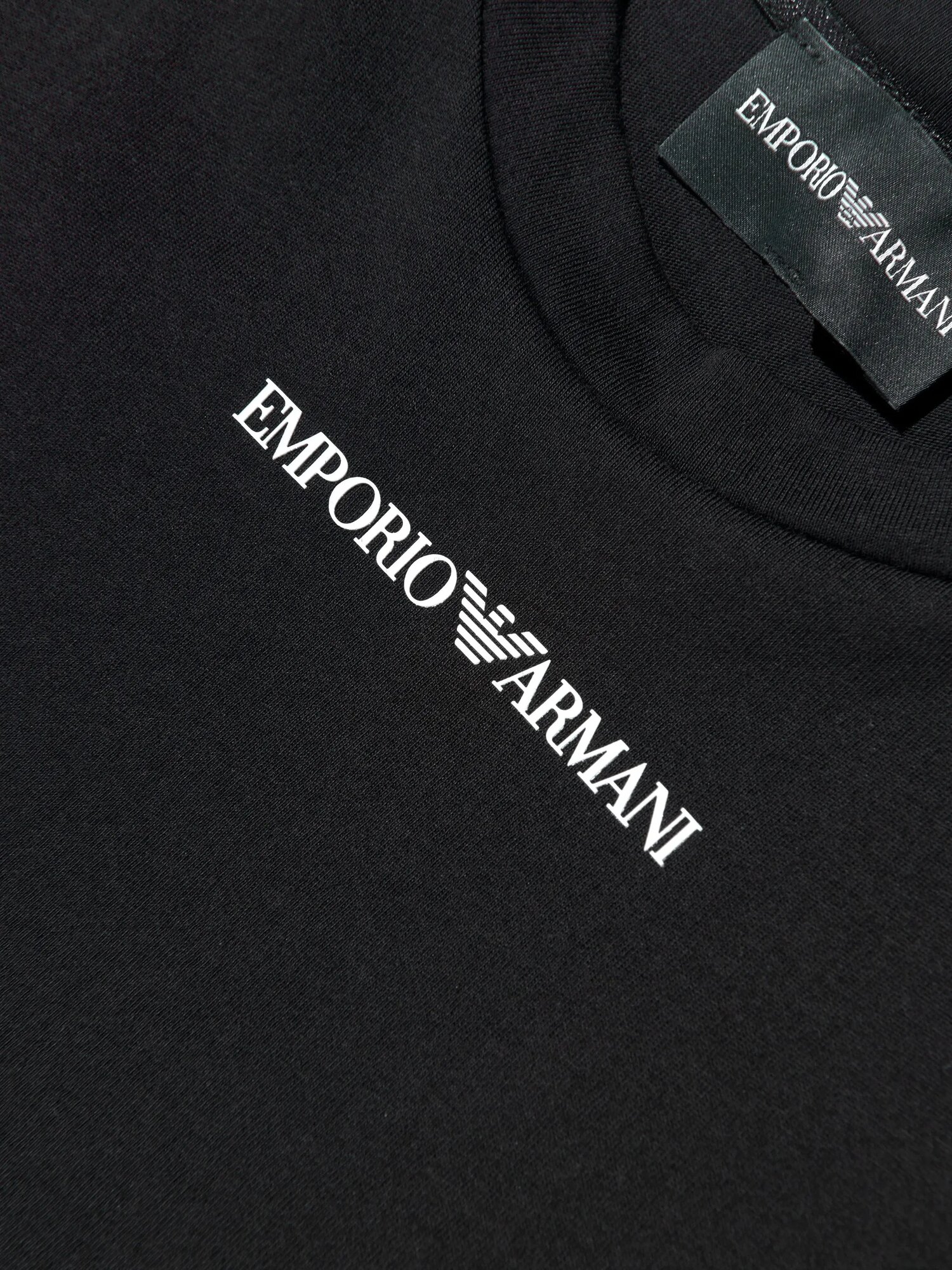 Футболка EMPORIO ARMANI, размер 12 лет, черный — фото 1