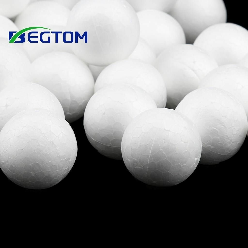 100 белых пенопластовых шариков 30 мм для творчества, декора и детских поделок, легкие шары для аппликаций и объемного моделирования