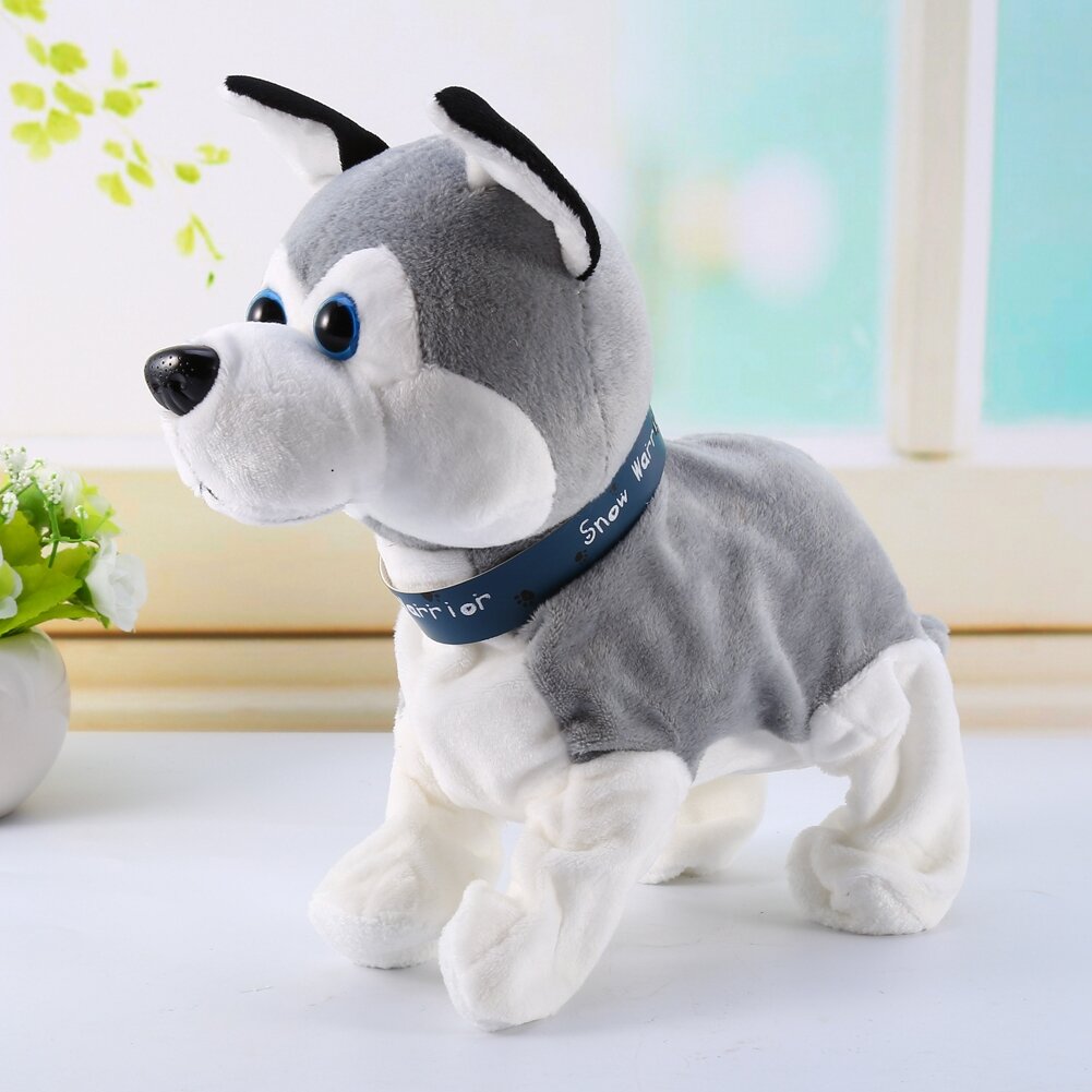 Interactive Walking Pet, Action Show Electric Dog Plush Toy Sound Control for House Home