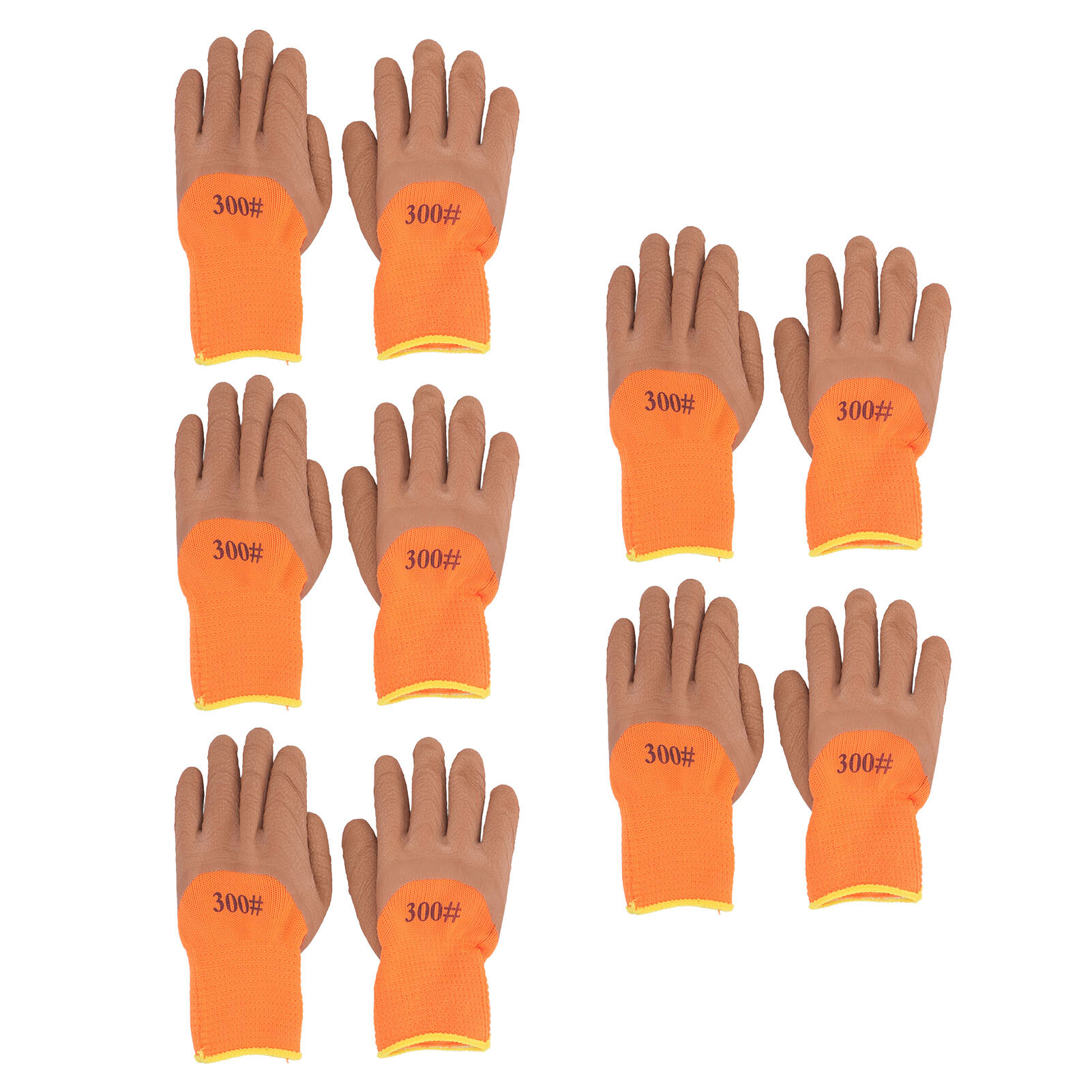 5 Pairs Work Gloves Waterproof Thermal Insulated Working Safety for Winter Operation