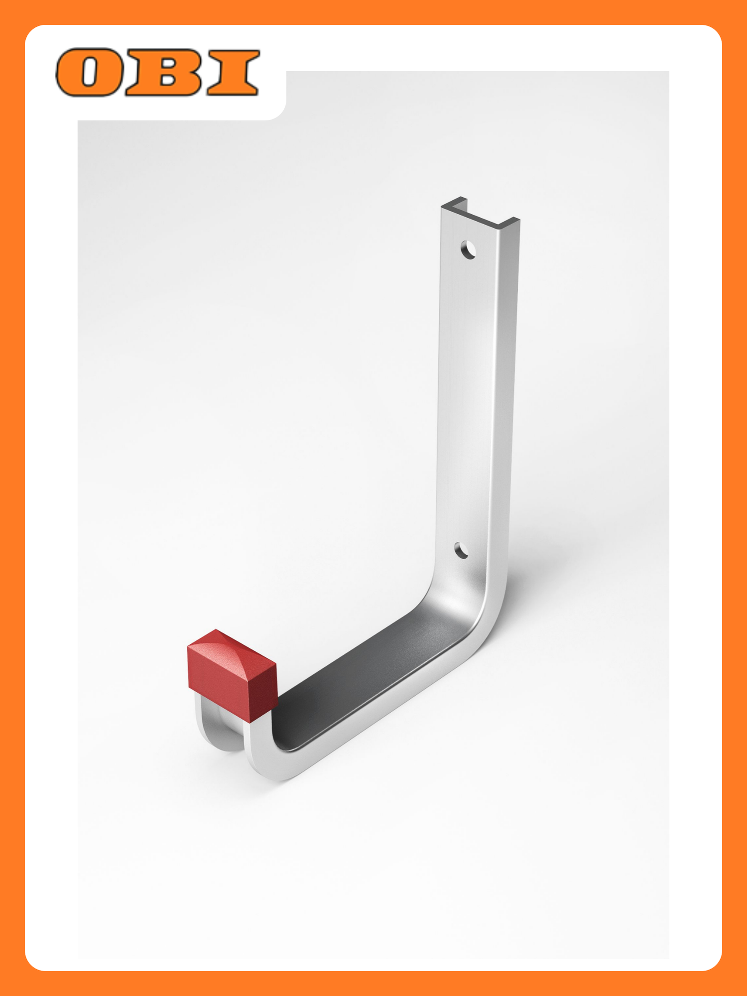 Настенный крюк Лука, алюминий, серебристый, 110x145мм, до 30кг