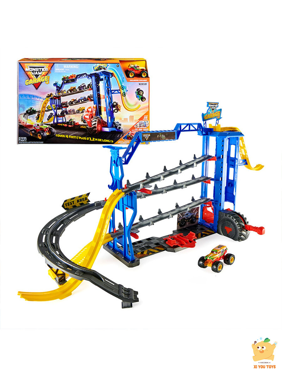 Spin Master Monster Jam Garaje / Набор Игрушек-машинок Мастер Отжима Гараж С Чудовищным Джемом, Предназначенный Для Детей В Возрасте От 3 Лет И Старше.