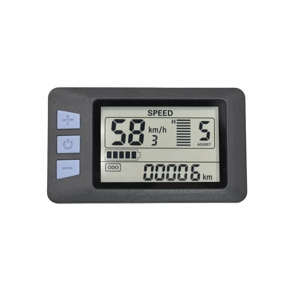 Приборная панель с ЖК-дисплеем P3H 24V 36V 48V 60V Панель дисплея для электрического велосипеда скутера (6-контактный)