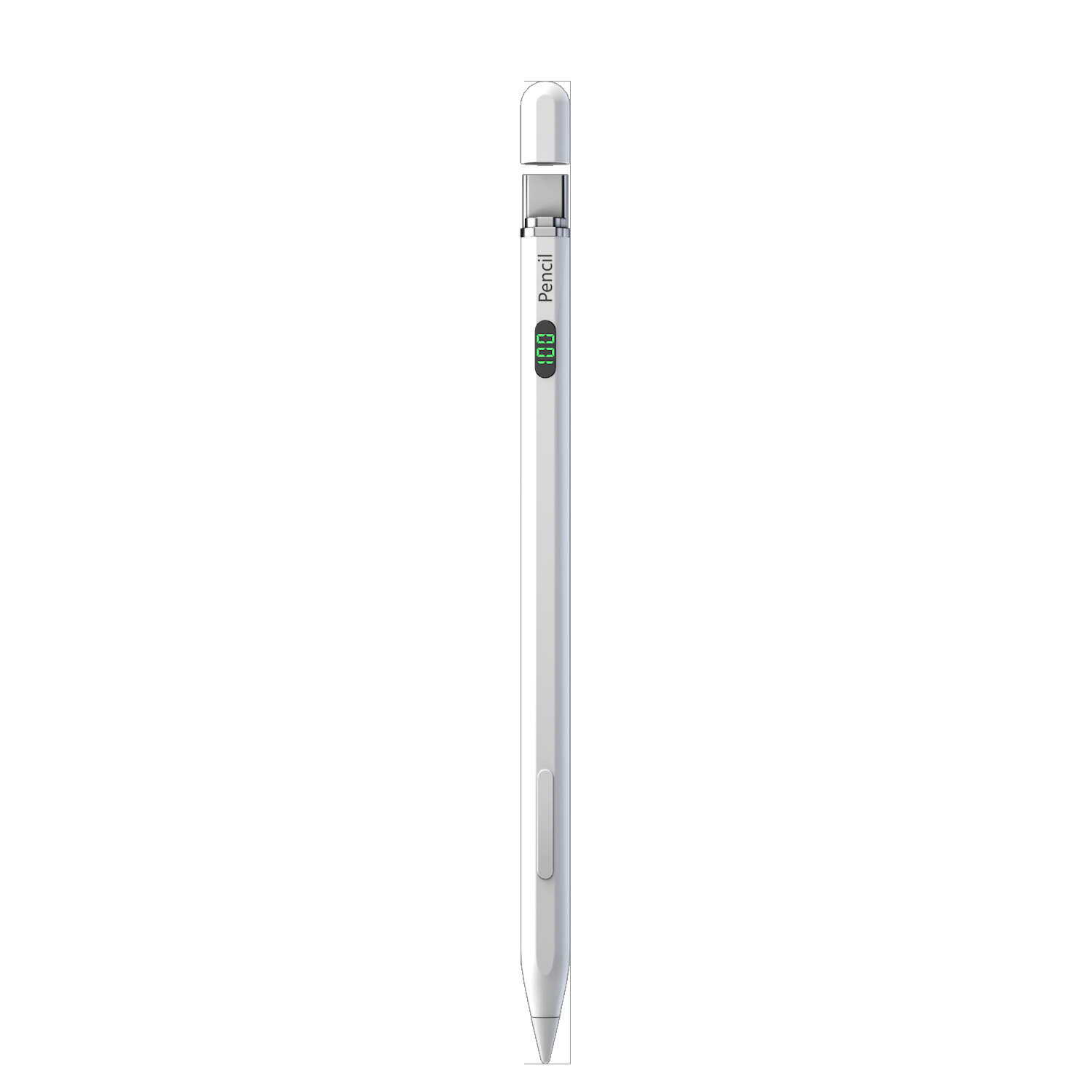 Магнитный сенсорный стилус с Bluetooth для iPad 2024 с портом Type-C, индикатором заряда батареи, второго поколения