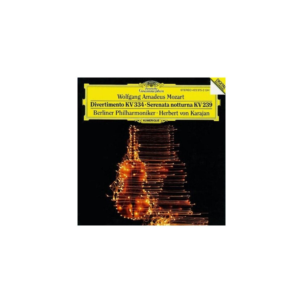 Диск Mozart & Karajan & Bpo: Wolfgang Amadeus Mozart Divertimento KV 334 / Serenata Notturna KV 239 (1 CD)