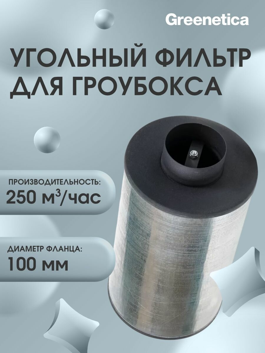 Угольный фильтр MAGICFILTER К-250 м3 / 100 мм Канальный
