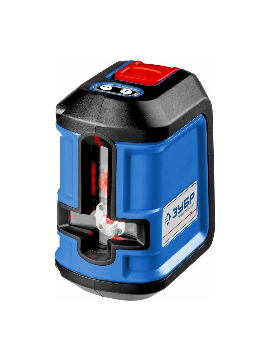 Нивелир ЗУБР КРЕСТ-15 34902-2_z01 линейный, 2 луча 15 м, красный