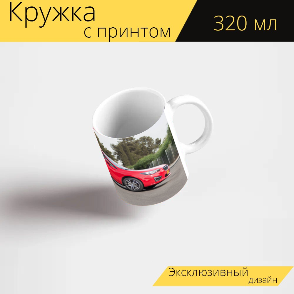 Кружка с рисунком, принтом "Subaru, импреза, спорт" 320 мл.
