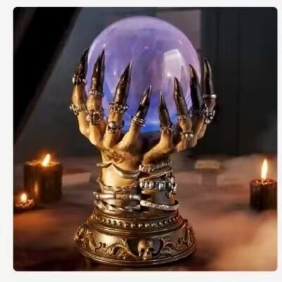 Светильник "Плазменный шар Tesla с молниями" Plasma Light, 8 дюйма, USB。зарядка