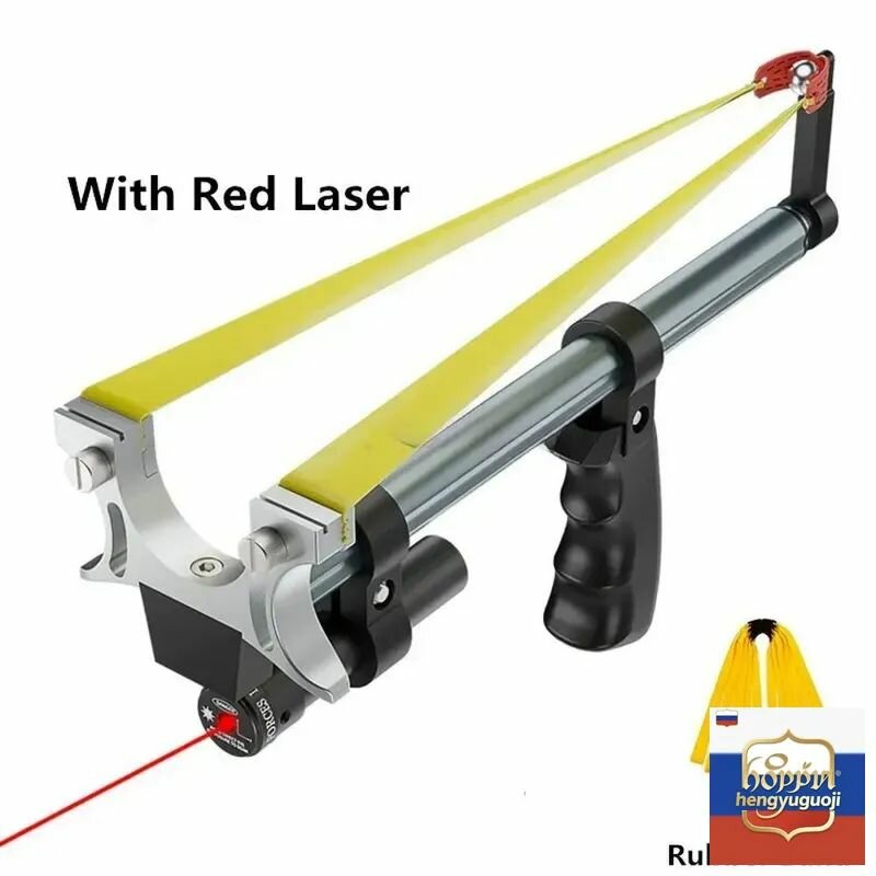 Гибкая мощная красно-зеленая лазерная телескопическая рогатка из металла, профессиональная складная, для охоты, для стрельбы на открытом воздухе
