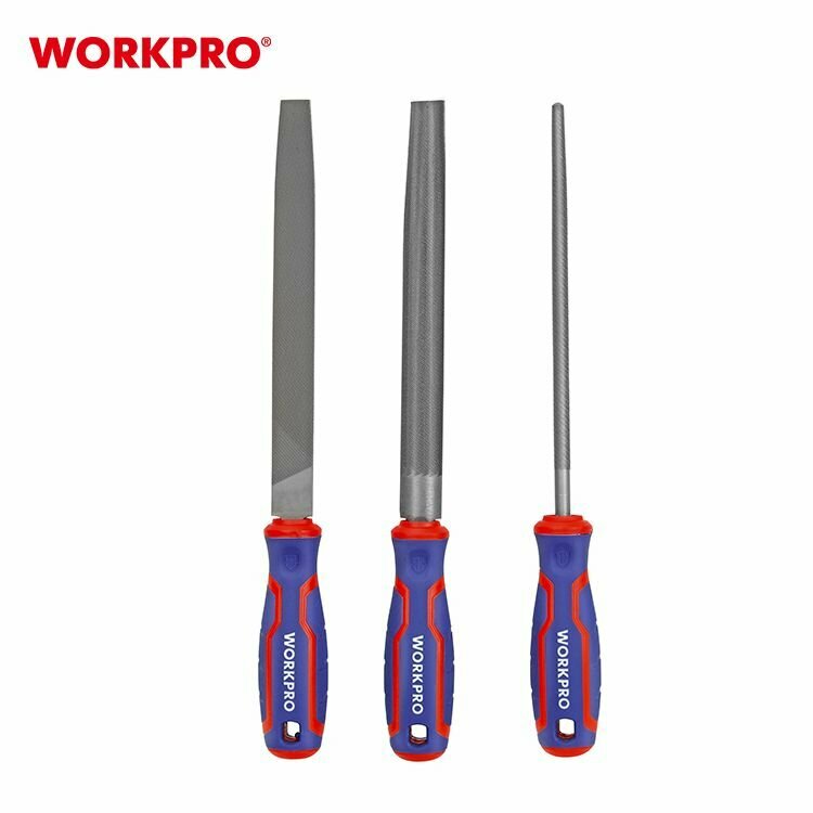Набор напильников по металлу 200мм (3шт) WORKPRO
