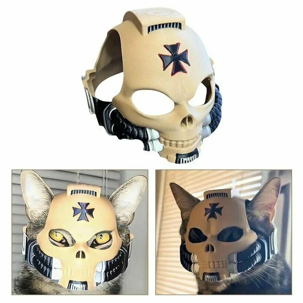 Ручная маска-шлем для кошек в ролевой игре