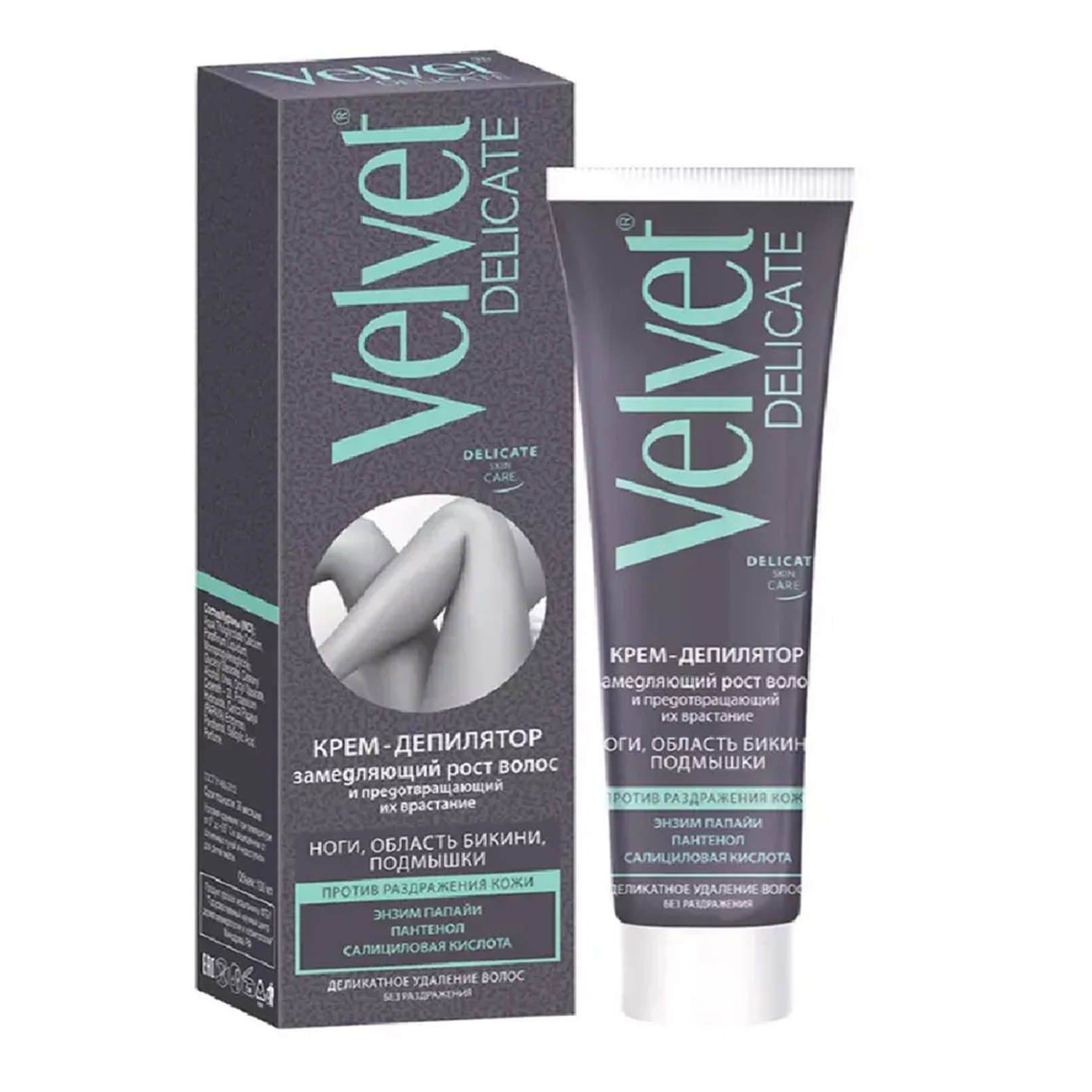 Velvet Delicate крем для депиляции замедляющий рост волос 100 мл