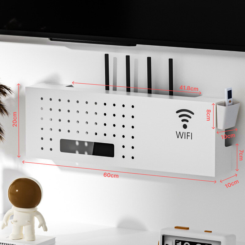 Коробка для хранения роутера, высокая эстетика, без сверления, беспроводная WiFi, полка для ТВ-приставки, держатель для оптического модема