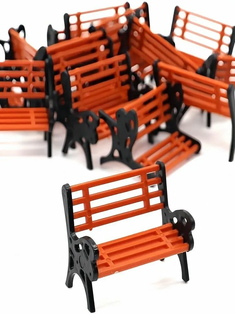 Миниатюрная парковая скамейка 1:30, 5 шт.