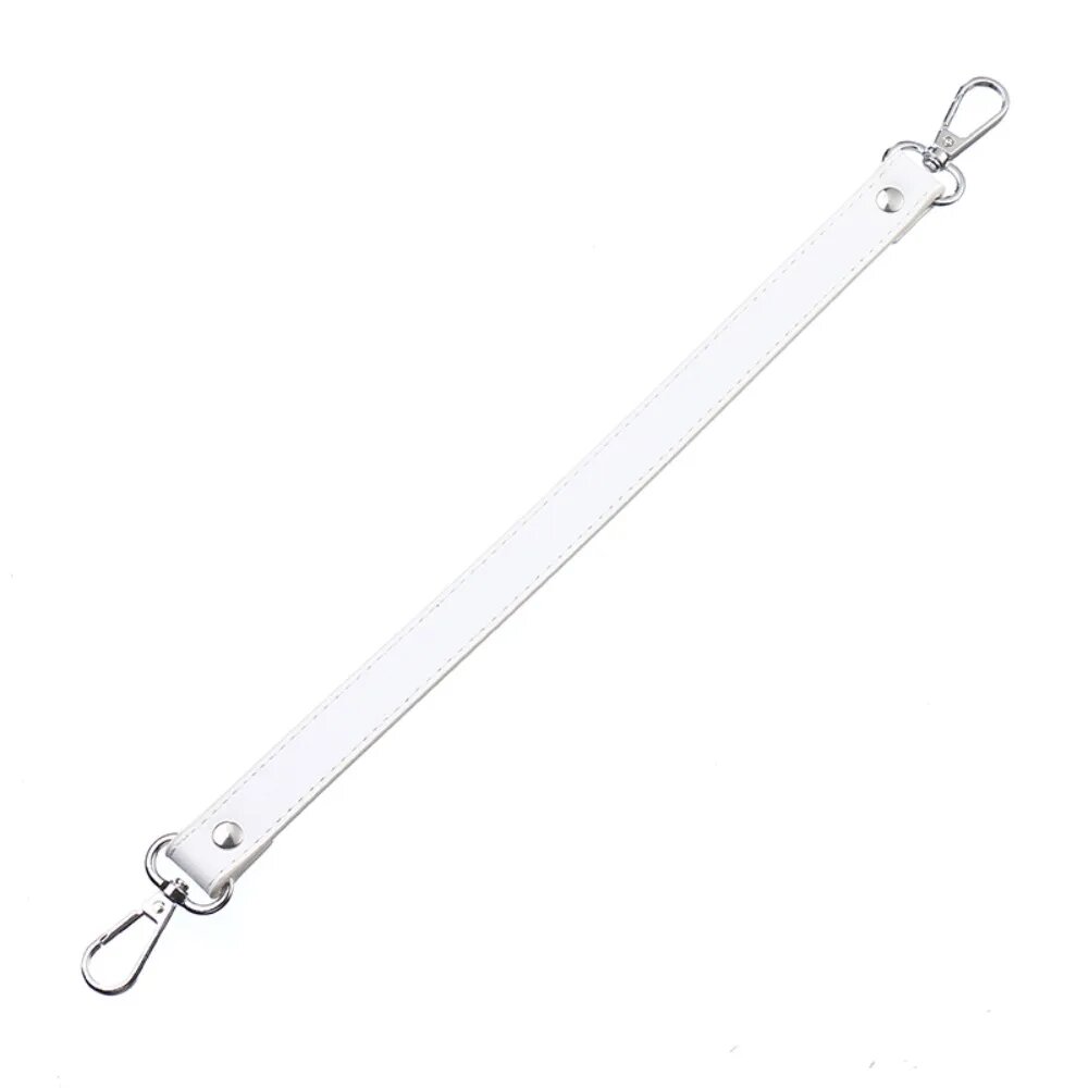 Короткий ремень для сумки белый White-silver 36 см