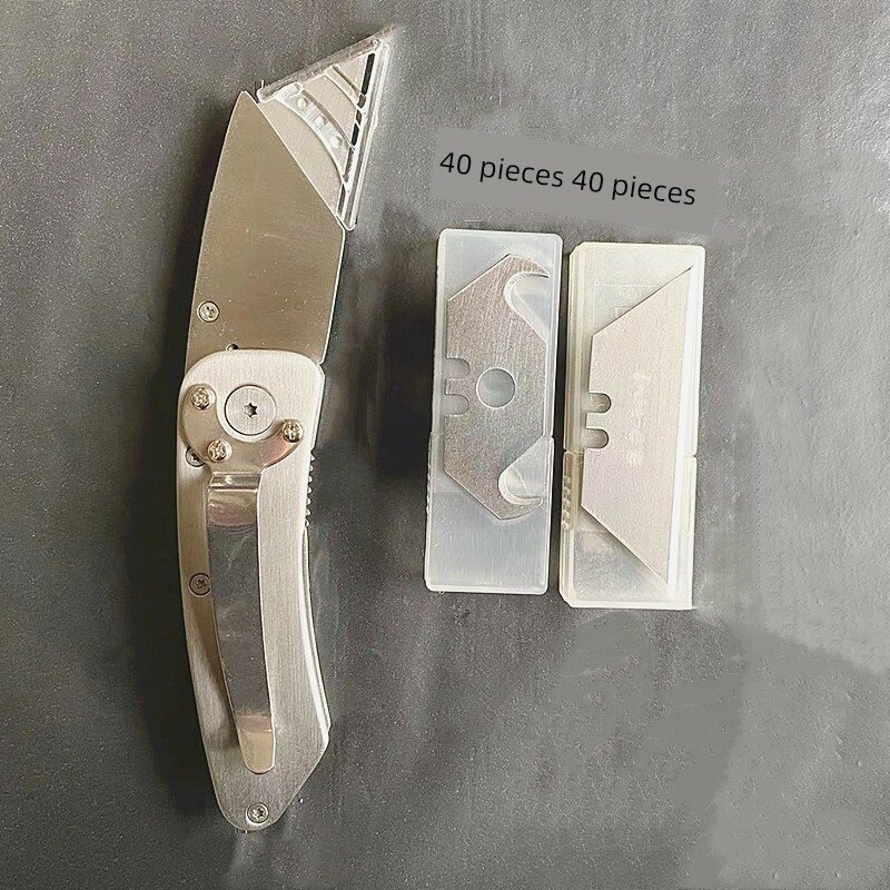 Многофункциональный складной нож с лезвием в форме рога для резки ПВХ-пленки и формованных дверных панелей из