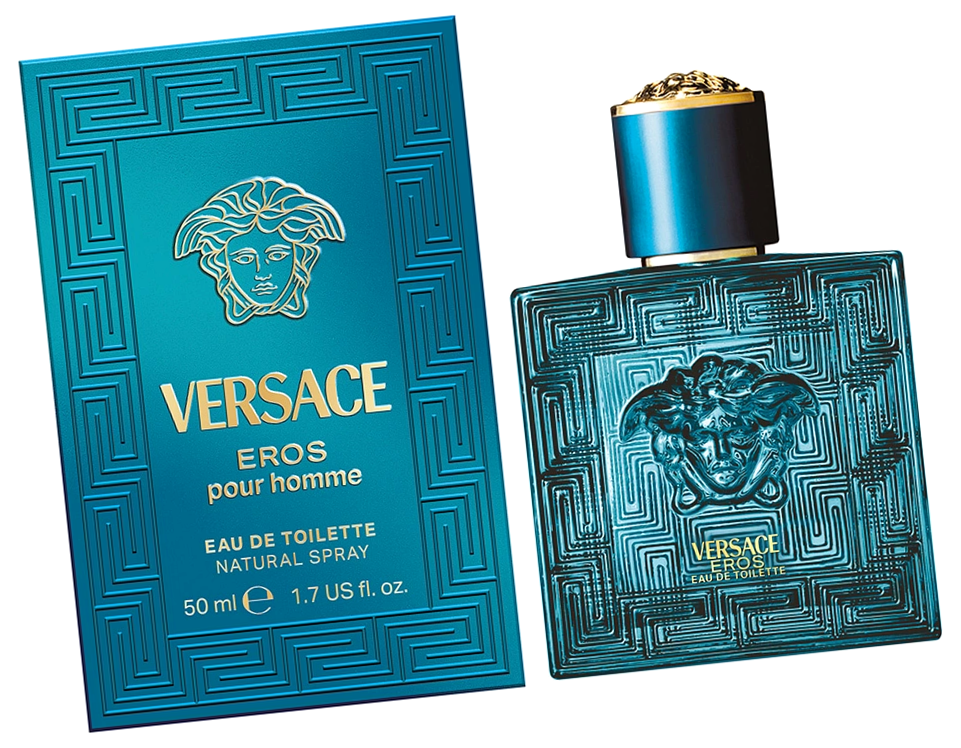 Versace Eros Eau De Toilette 50 мл - Версаче Эрос мужская туалетная вода с нотами