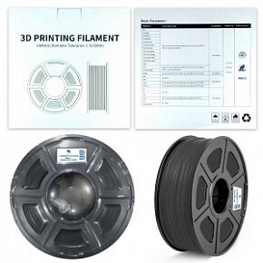Филамент NVPRINT PLA черный для 3D печати диаметр 1.75мм длина 330 метров масса 1 кг