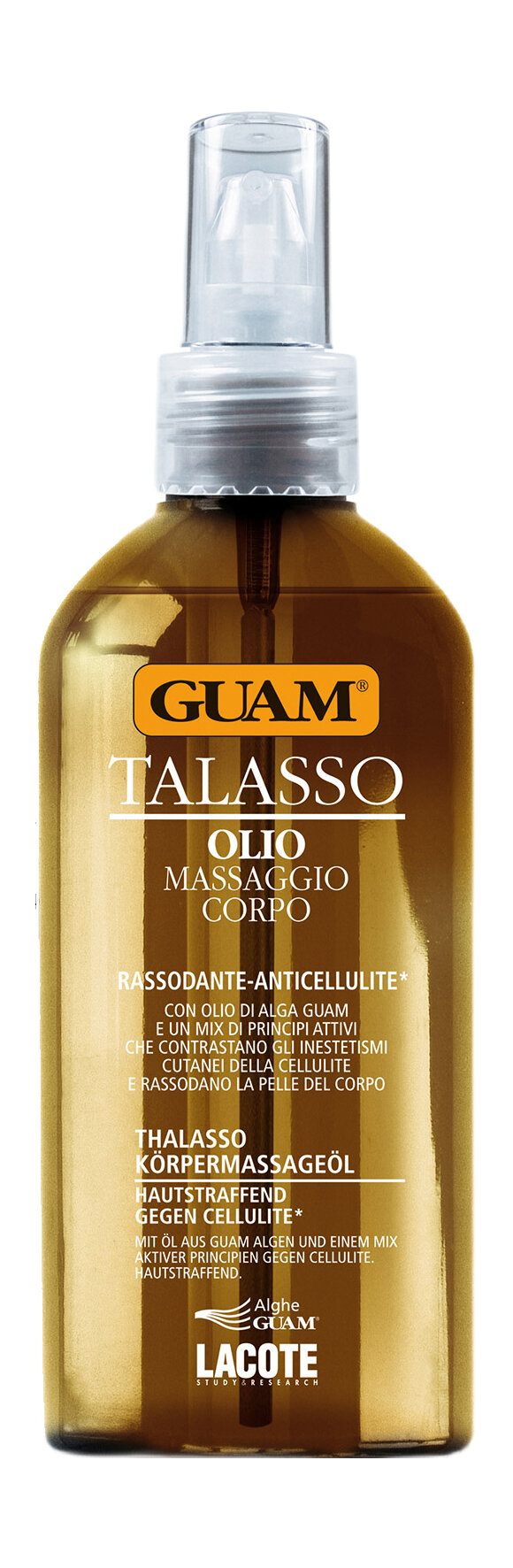 GUAM Talasso Масло для тела массажное подтягивающее антицеллюлитное, 200 мл