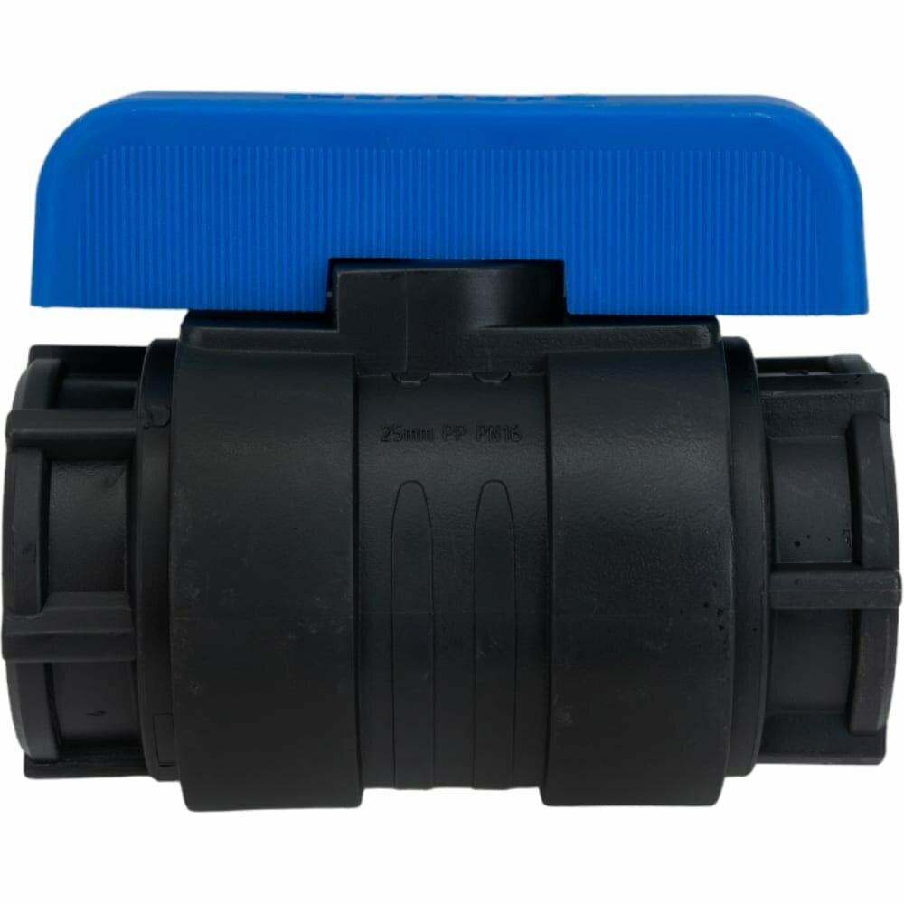 Компрессионный шаровой кран VALFEX ПНД ВН/ВН резьба разборный 1"-1" Ду20