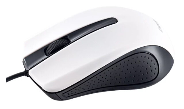 Мышь проводная Perfeo RAINBOW, 3 кн, USB, 1,8м, чёрно-белая (PF_3440)
