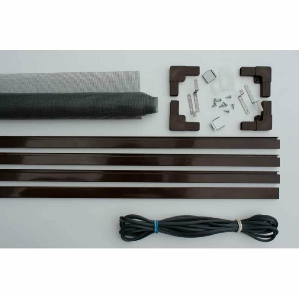 Москитная сетка KOMFORT Комплект №4, 1550х800 мм, коричневая НС00609 для самостоятельной сборки