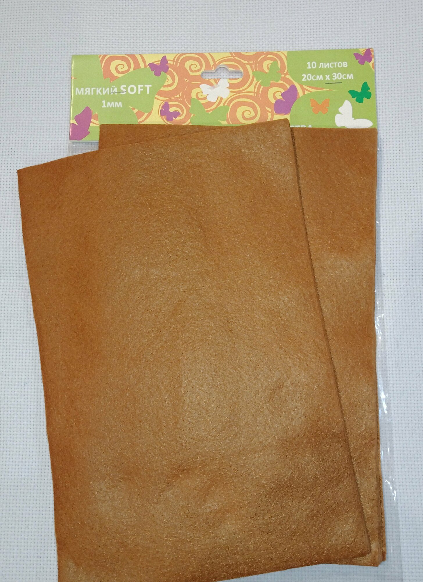 Фетр мягкий 1 мм коричневый