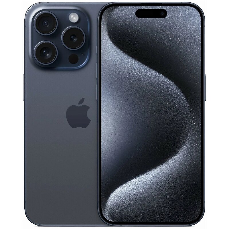 Смартфон Apple iPhone 15 Pro 128 ГБ, синий титан, Dual SIM (nano SIM ...