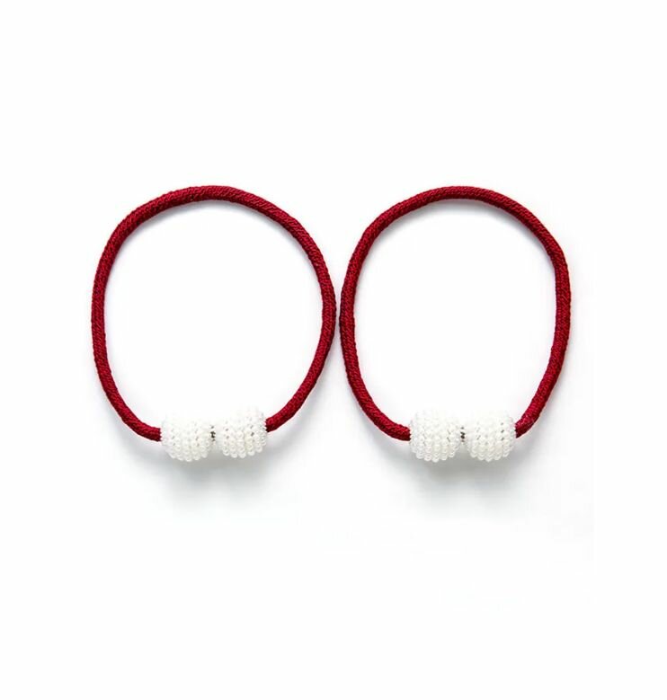 Магнитные зажимы для штор 2 штуки в наборе, бордовый