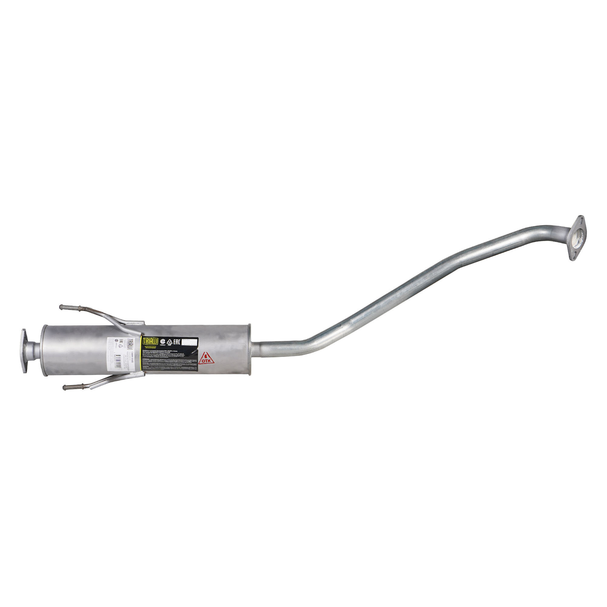 Глушитель для а/м Geely Emgrand EC7 (09-) 1.8i доп. (резонатор) (алюм. сталь) (EAM 0345) Trialli арт. EAM 0345