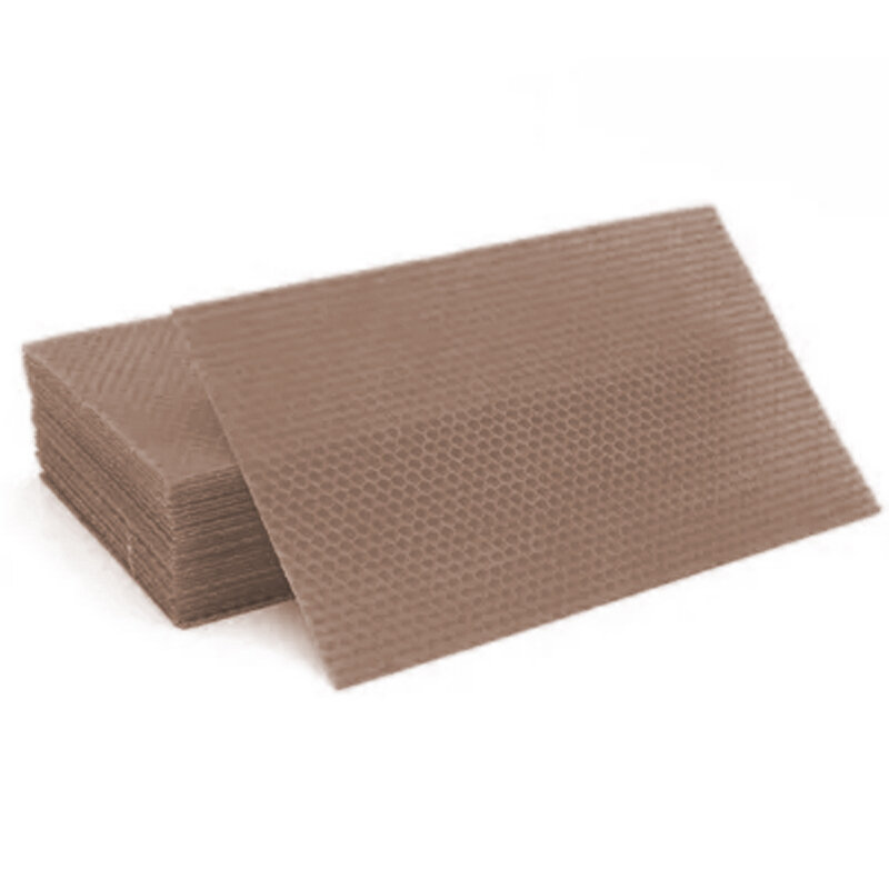 Вощина восковая формат листа "Дадан" 42х22 (темный воск)