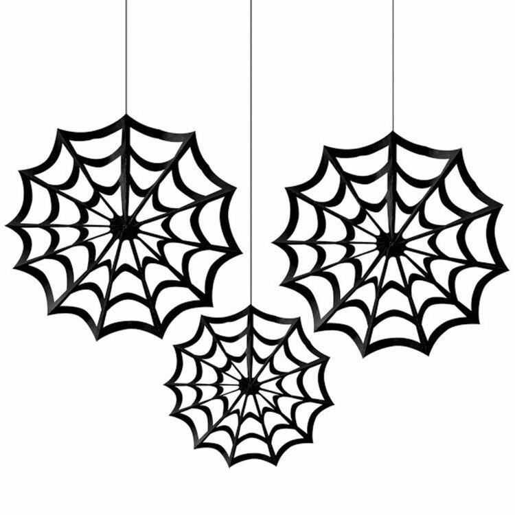 Фант HWN Паутина черная 30-40см 3шт