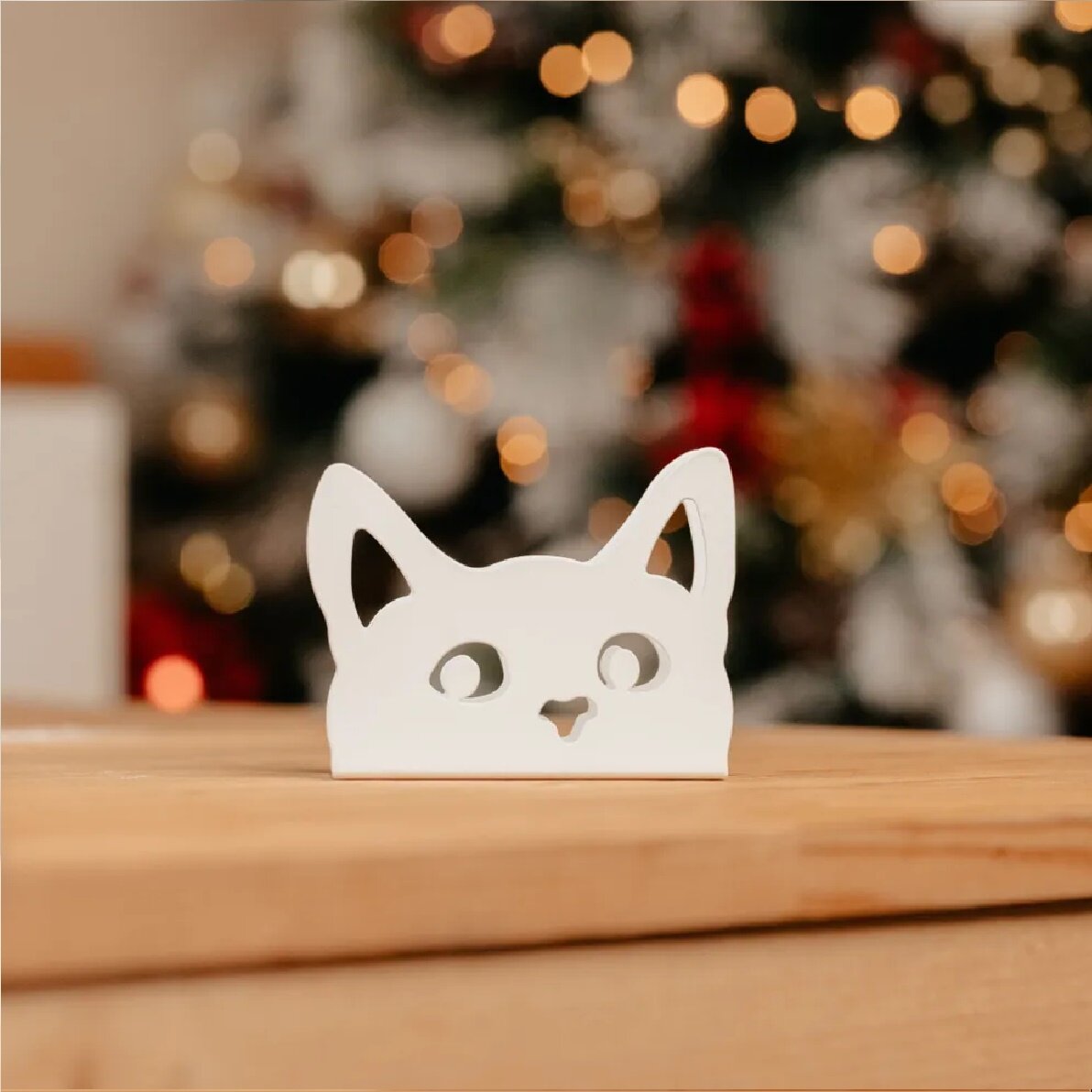 Салфетница Gala "Котофей", цинковый сплав, с декором, мытье в посудомойке