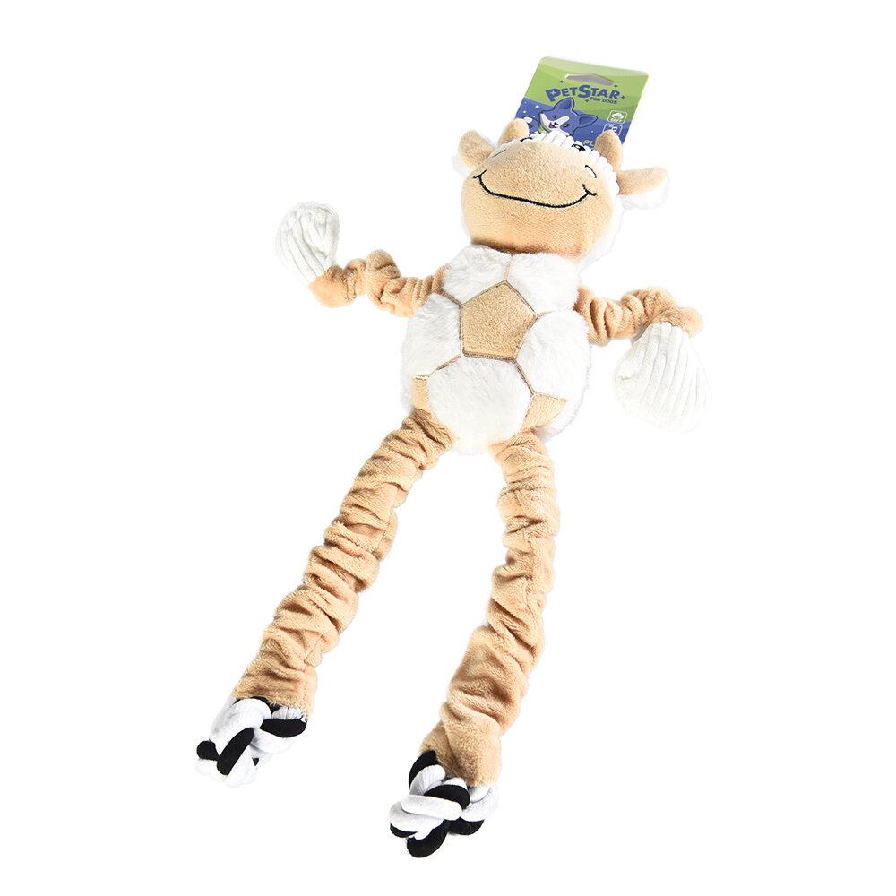 Игрушка для собак "Корова с пищалкой" PET STAR, 37*44 см, 284.1.14719