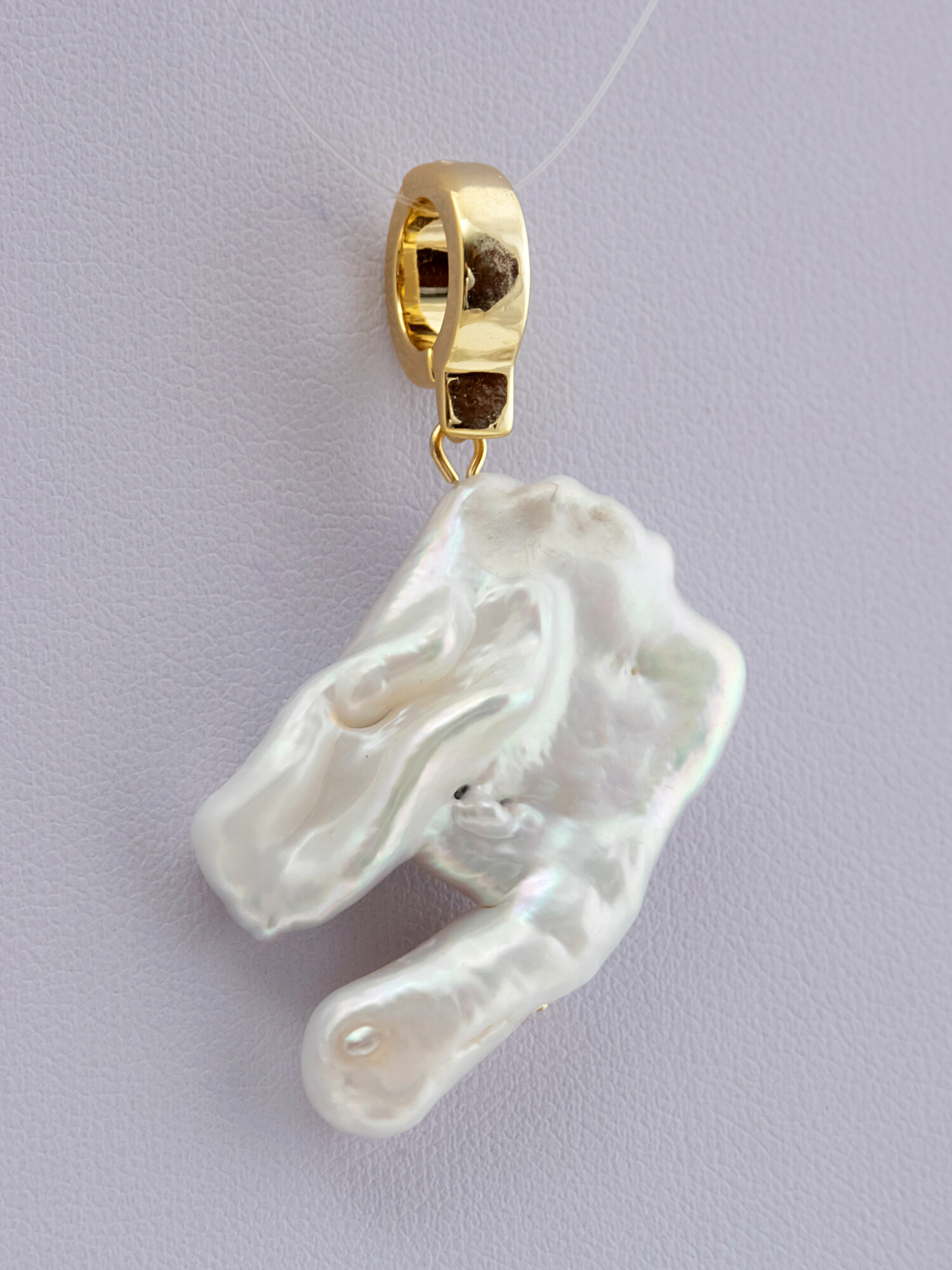 Подвеска, жемчуг пресноводный культивированный, жемчуг культивированный