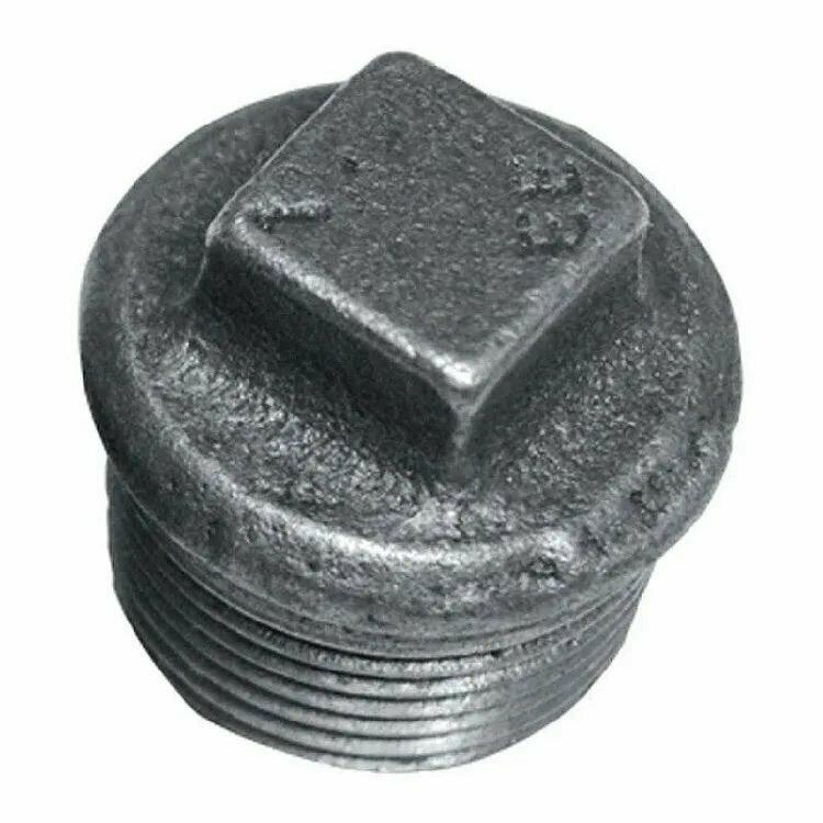Заглушка чугуннная оцинкованная ду 15 нр-10шт