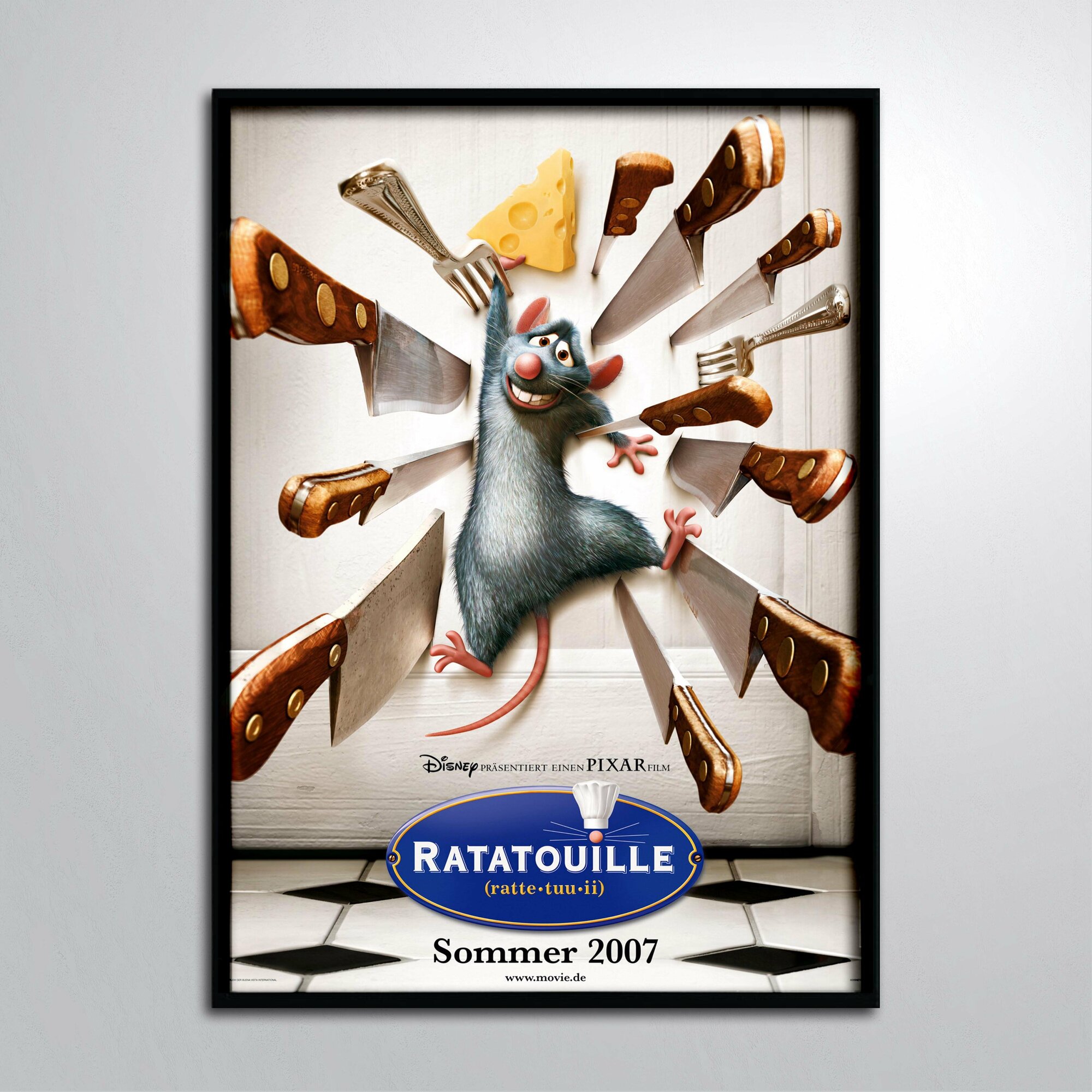 Постер в раме/Рататуй Ножи Ratatouille