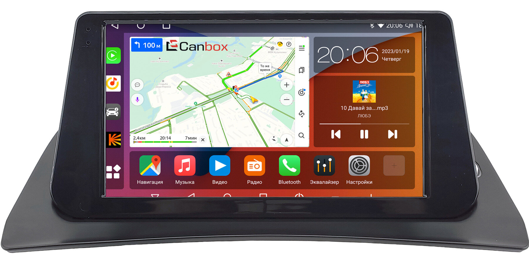 Штатная магнитола Canbox EVO 2K 5814-9-1218 для Renault Kangoo 2 (2008-2021) на Android 14 (4G-SIM, 4/64, DSP, QLed, AI, 360)