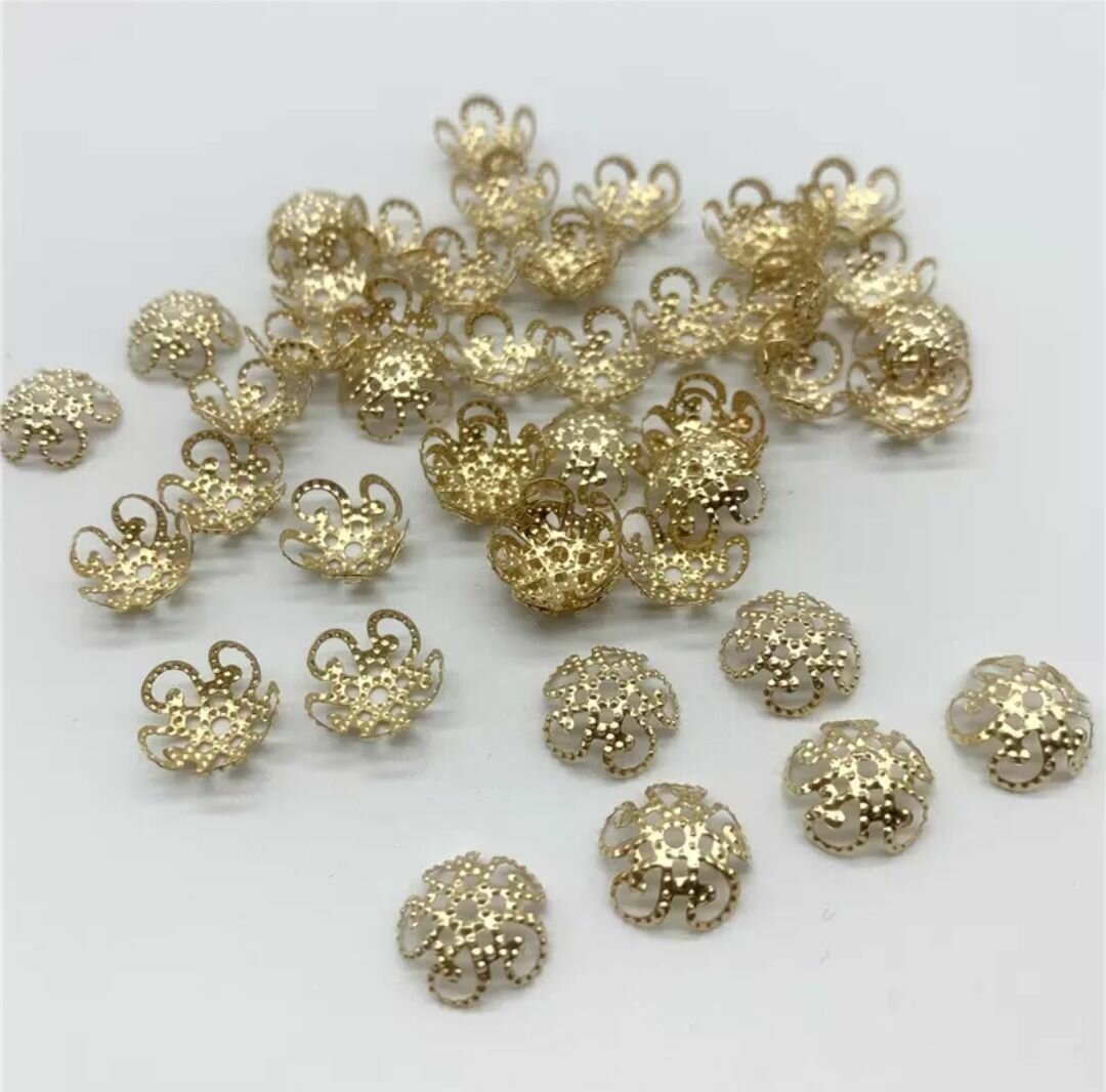 Бусины-разделители в форме цветка Тора, 20 шт.