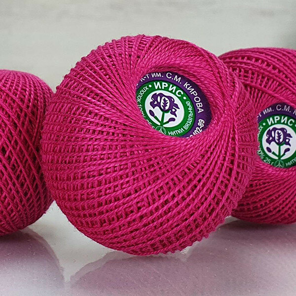 Пряжа ПНК им. Кирова ирис 25 1112 яр. мальва (6 мотков)