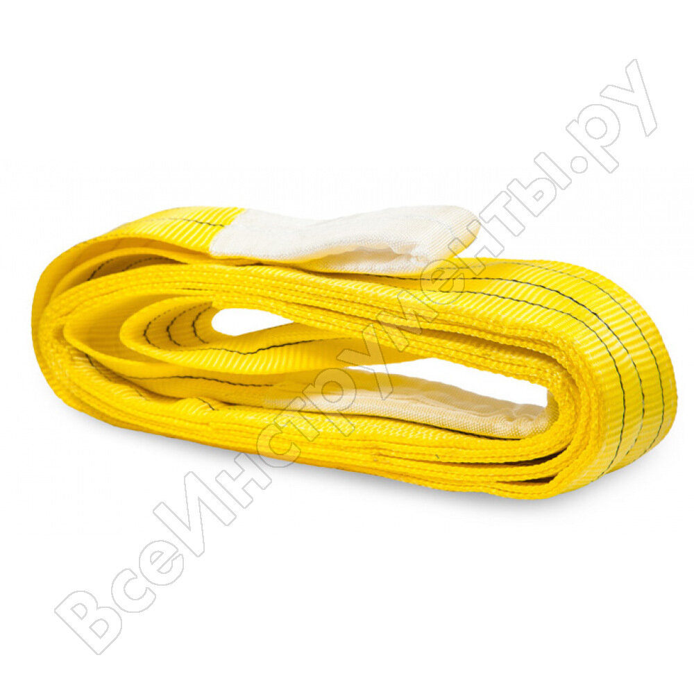 Текстильный петлевой строп TOR СТП 3,0 т 6,0 м 90 мм 11636, Гибкую модель легко обернуть вокруг груза