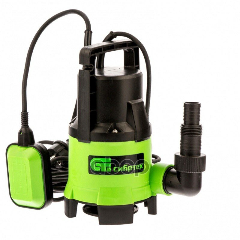 Насос погружной дренажный для грязной воды 650Вт 183л/мин. глубина погружения 7м подача 8м СИБРТЕХ Сибртех арт. 97264