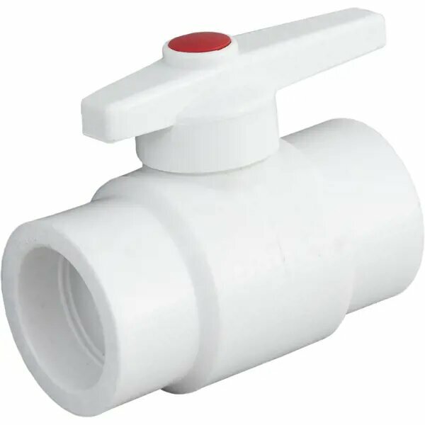 Кран шаровой РВК 32 мм стандартный проход полипропилен